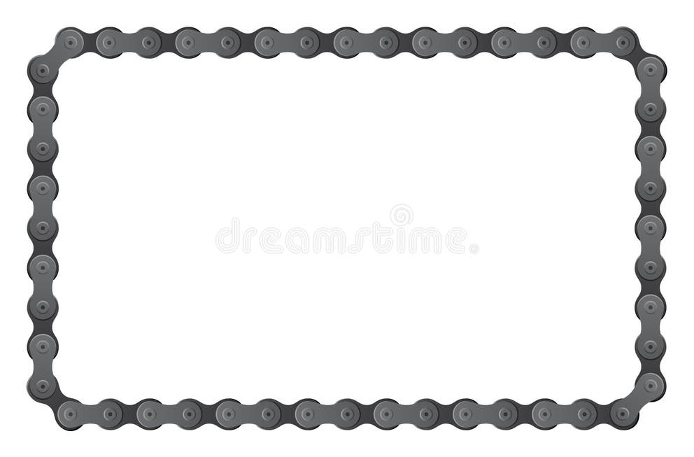 Vector bicycle chain stock vector. Illustration of arrangement - 72481135