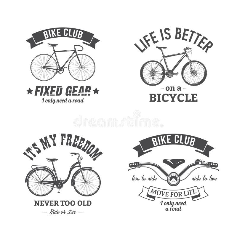 Vector bicycle emblem stock vector. Illustration of emblem - 146740698