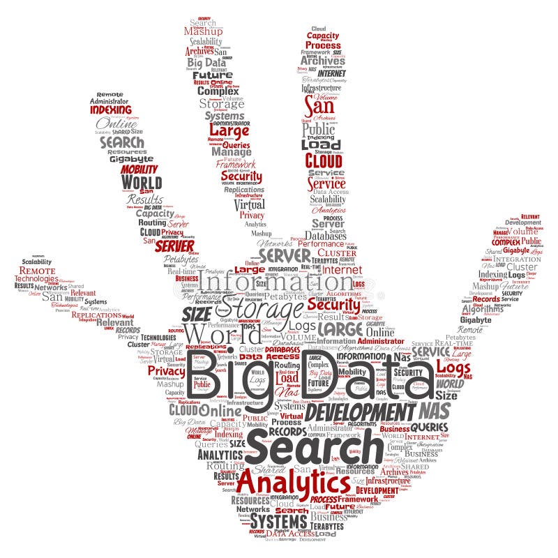 Vector Big Data Large Size Storage Systems Stock Vector - Illustration ...