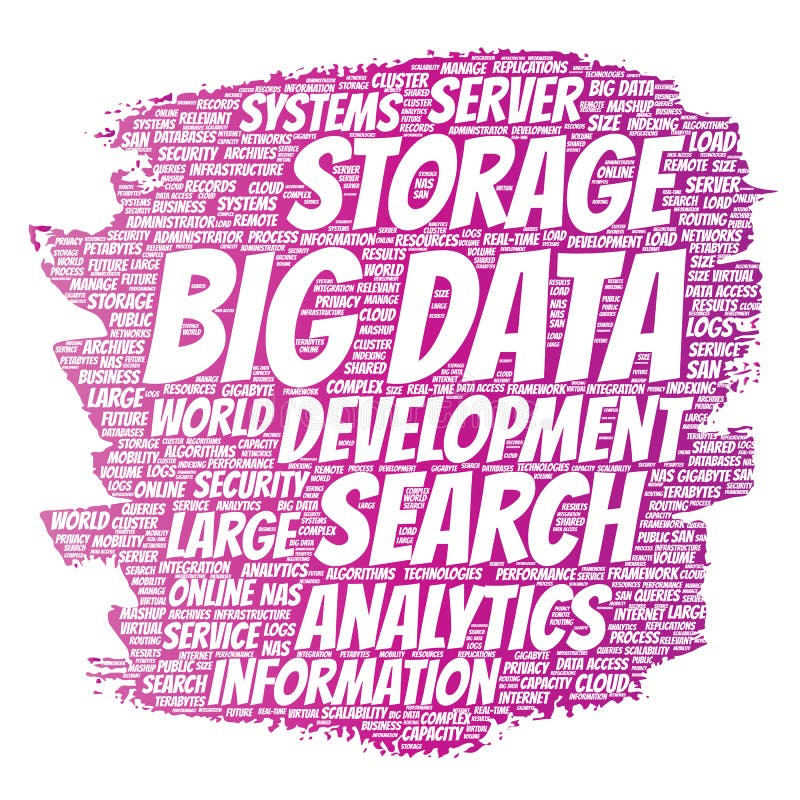 Vector Big Data Large Size Storage Systems Stock Vector - Illustration ...