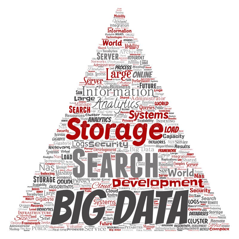 Vector Big Data Large Size Storage Systems Stock Vector - Illustration ...