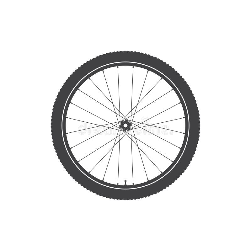 Vector bike wheel icon stock vector. Illustration of repair - 102151876