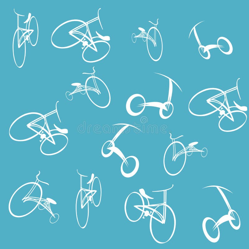 Vector bikes background stock illustration. Illustration of enjoy ...