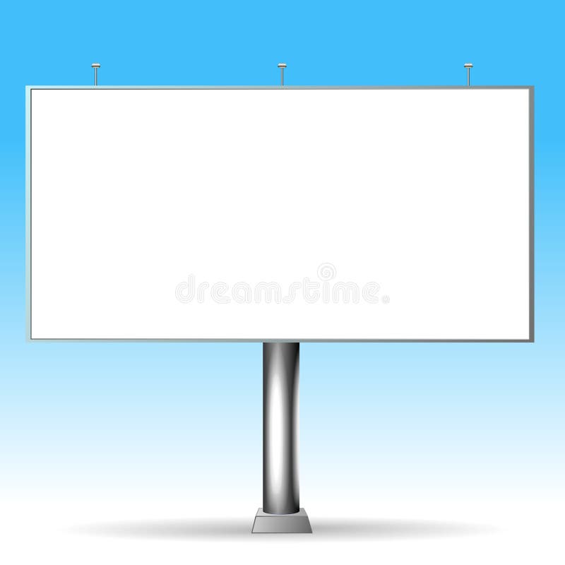 Billboard stock vector. Illustration of cartoon, communication - 18889142