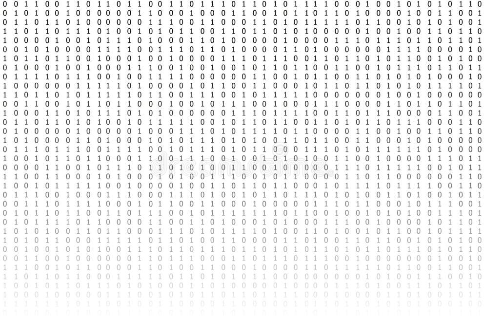 Vector Binary Code Background, Gradient Texture, Technology Concept. Stock Vector - Illustration ...