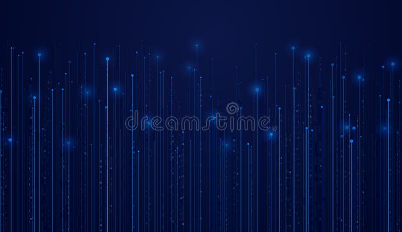 Vector Binary Code Background, Gradient Texture, Technology Concept. Stock Vector - Illustration ...