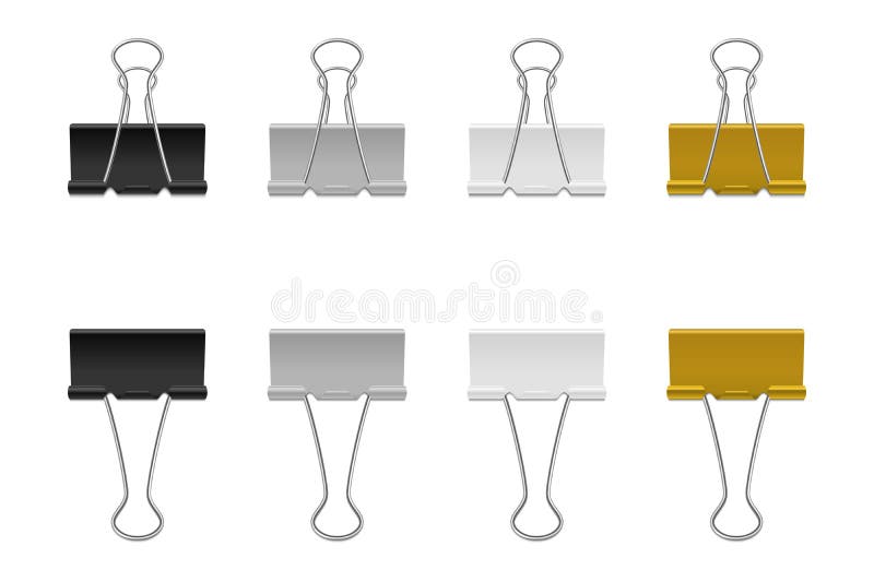 Vector binder clips stock vector. Illustration of handle - 72314206