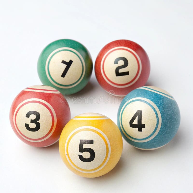 Vector Bingo Lottery Number Balls Set Stock Illustration - Illustration ...