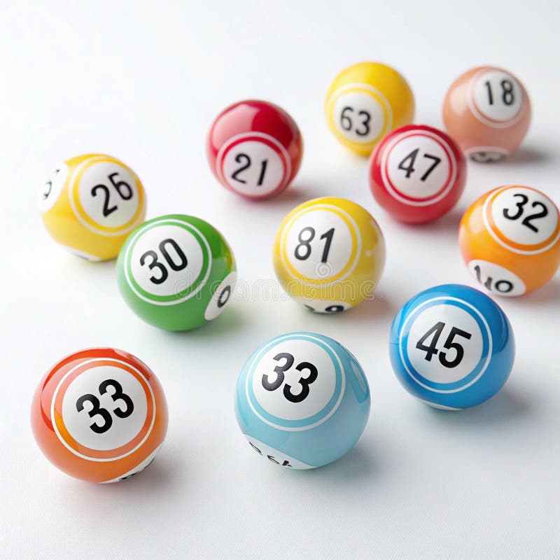 Vector Bingo Lottery Number Balls Set Stock Illustration - Illustration ...
