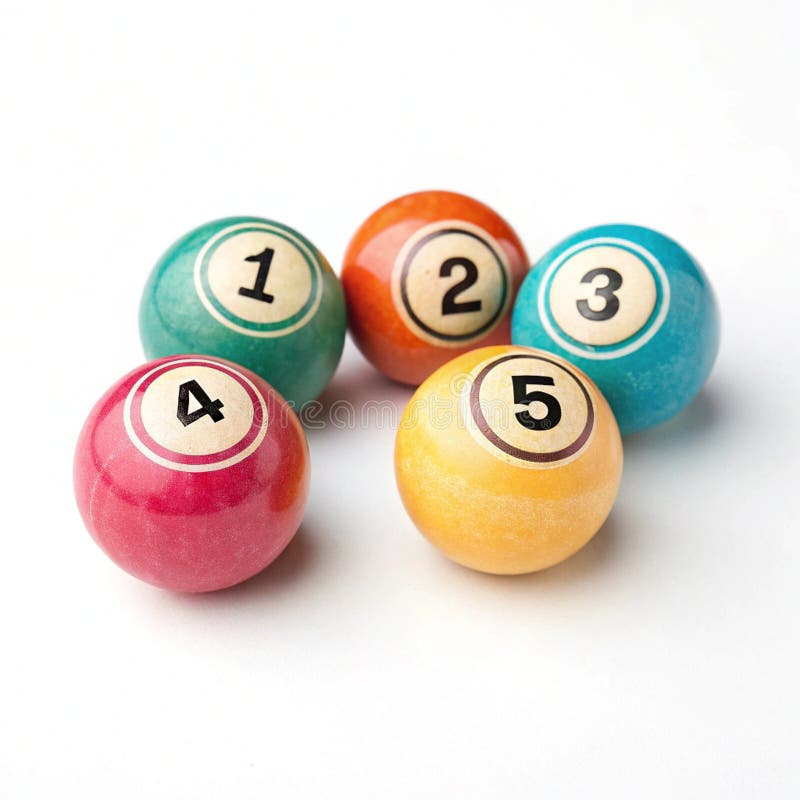 Vector Bingo Lottery Number Balls Set Stock Illustration - Illustration ...