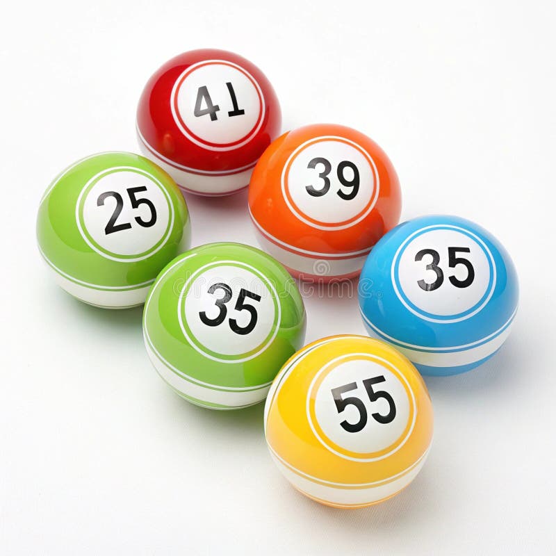 Vector Bingo Lottery Number Balls Set Stock Illustration - Illustration ...