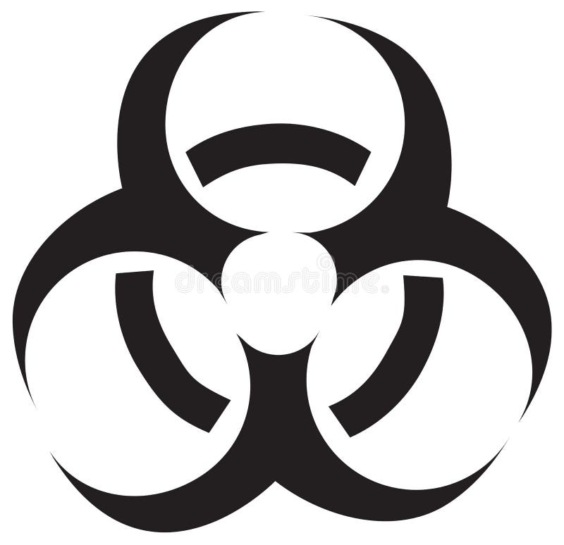 Vector biohazard symbol stock vector. Illustration of warning - 9712702