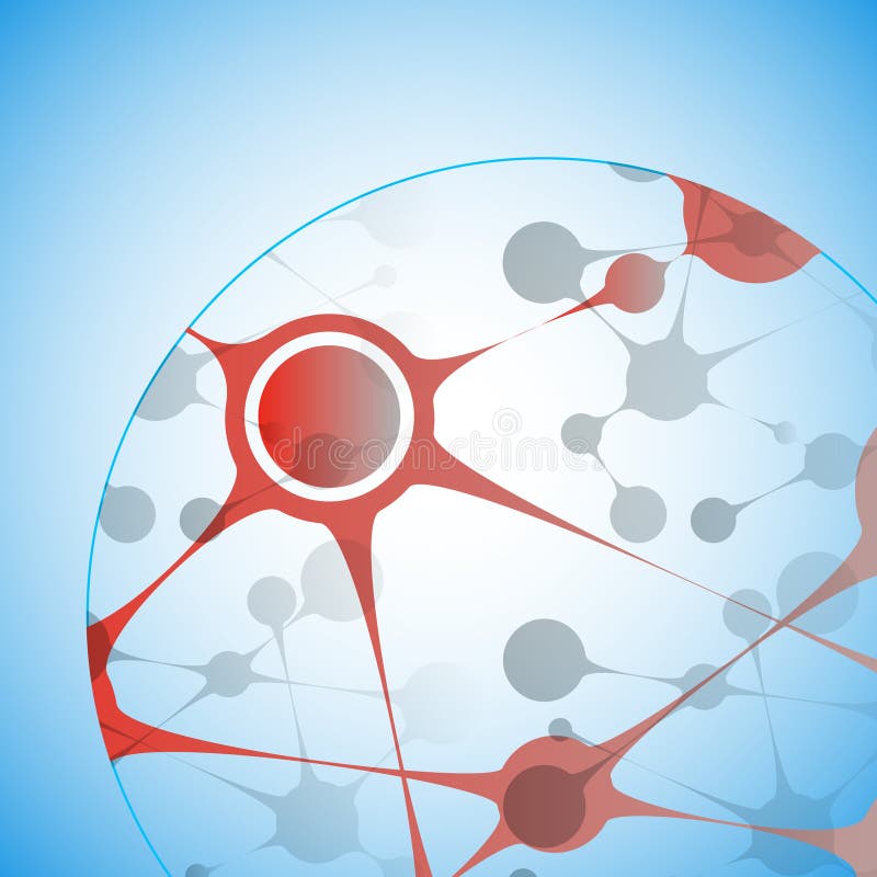 Vector Biotechnology Illustration. Science Design Molecule DNA Stock ...