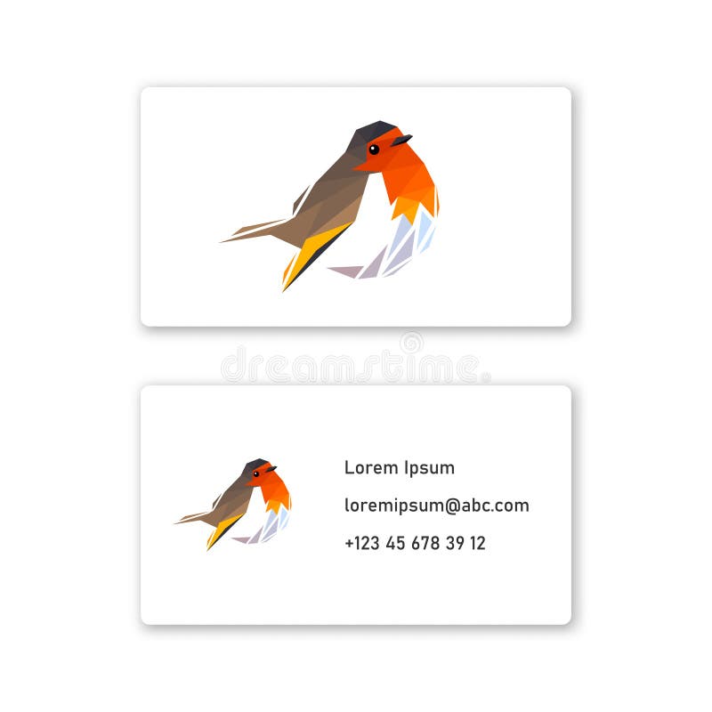 Vector Bird in Low Poly Style . Editable Illustration Stock Vector ...