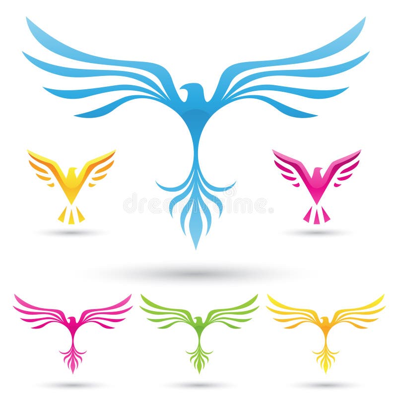 Collection of Vector Logos Birds Stock Vector - Illustration of ...