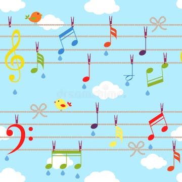 Music Notes Clouds Stock Illustrations – 1,118 Music Notes Clouds Stock ...