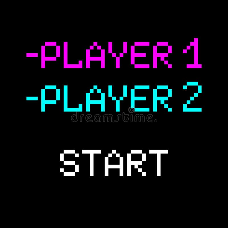 Vector 8 bit Player stock vector. Illustration of data - 100925144