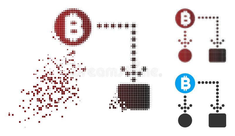 Sparkle Pixel Halftone Bitcoin Cashflow Icon Stock Vector ... Sparkle Pixel Halftone Bitcoin Cashflow Icon Stock Vector ...