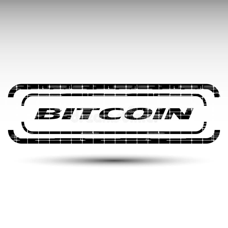 The Vector of Bitcoin Emblem Stock Vector - Illustration of imprint ...