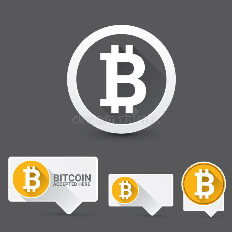 Vector Bitcoin Symbol. Bitcoin Icon Stock Vector - Illustration of coin ...