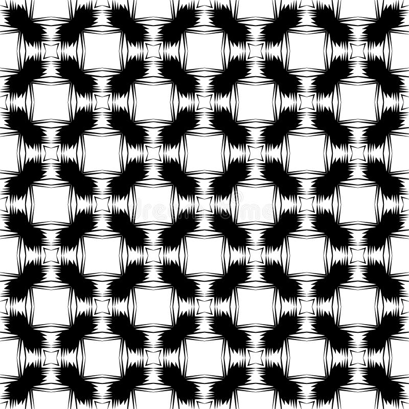 Vector Black Black Repeated Design on White Background Vector ...
