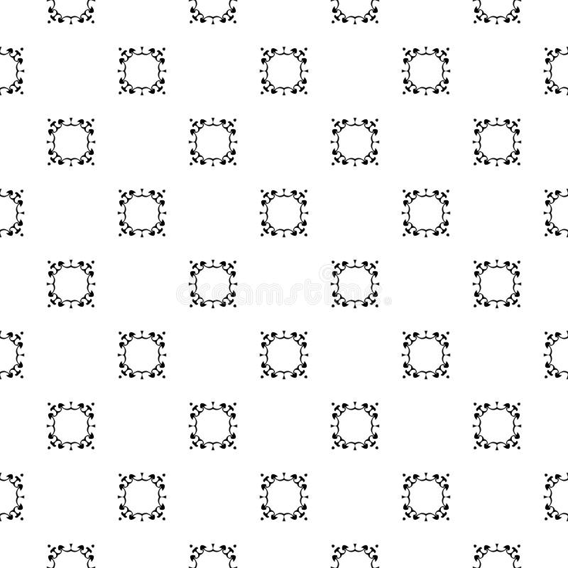 Vector Black Black Repeated Design on White Background Vector ...