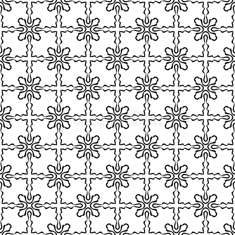 Vector Black Black Repeated Design on White Background Vector ...