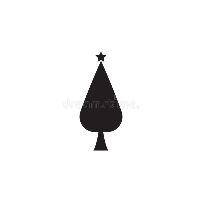 Vector Black Christmas Tree Stock Vector - Illustration of year, black ...