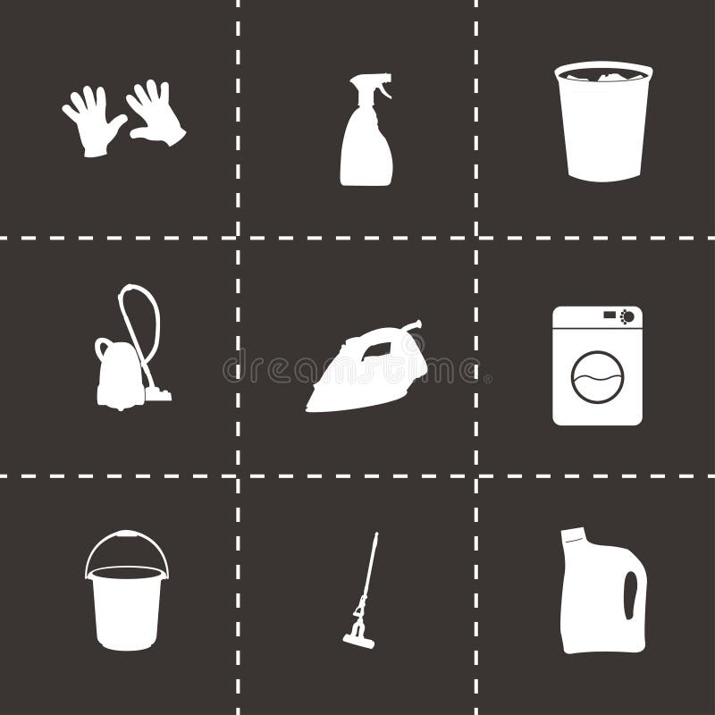 Cleaning Icons Vector set stock vector. Illustration of conservation ...