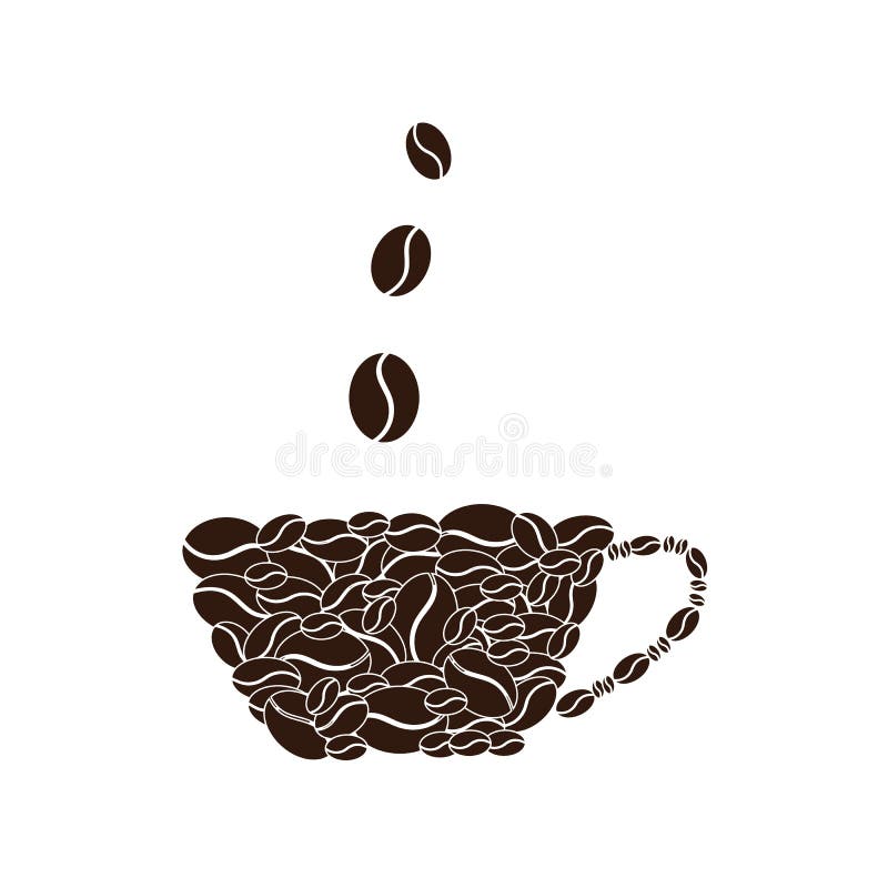 Vector Black Coffee Icons Set Stock Vector - Illustration of black ...