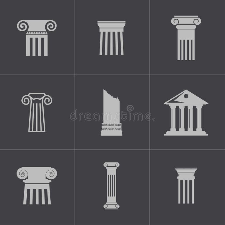 Column Icons Stock Illustrations – 19,308 Column Icons Stock ...
