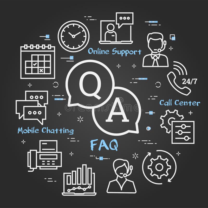 Icon Questions Answers Man Stock Illustrations – 293 Icon Questions ...