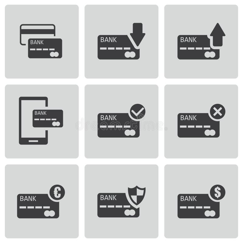 Credit Card Icons Stock Illustrations – 54,982 Credit Card Icons Stock ...