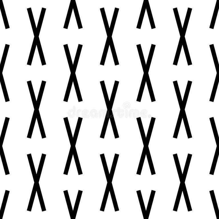 Vector Black Cross Pattern Repeated Design on White Background Vector ...