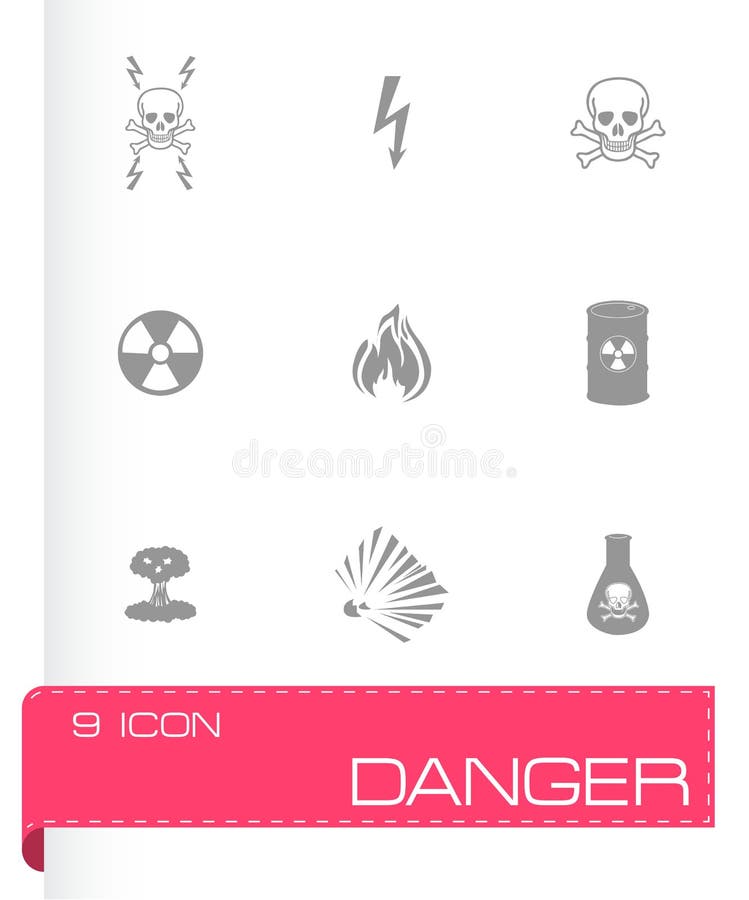 Danger lab icons stock vector. Illustration of healthcare - 13514175