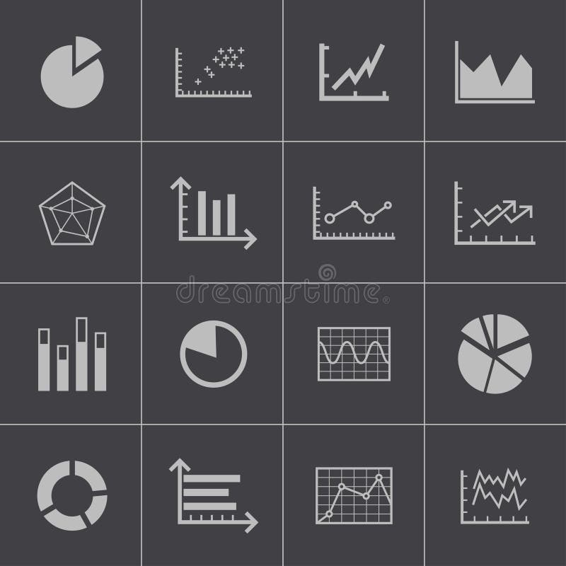 Infographic and Chart Icon Set, Vector Eps10 Stock Vector ...