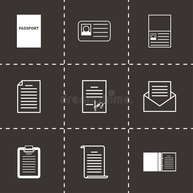 Black Document Folder Icon Isolated on Yellow Background. Accounting ...