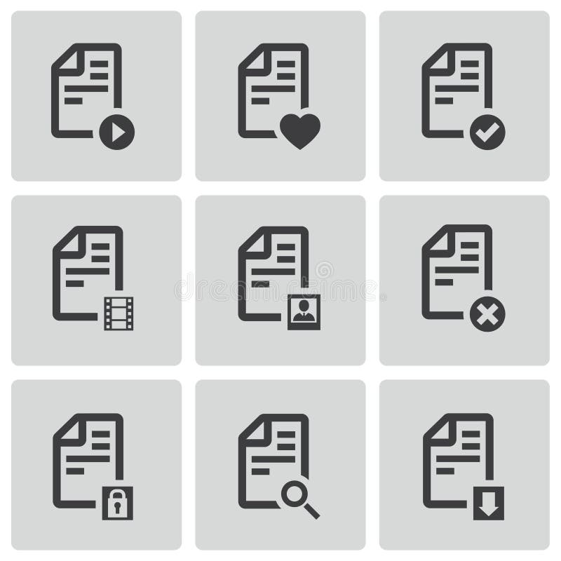 Documents 2 web icons stock vector. Illustration of edit - 6268338
