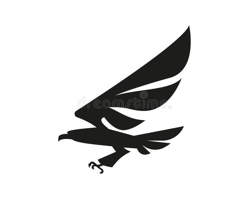 Vector eagle black icon. stock vector. Illustration of insignia - 143399155