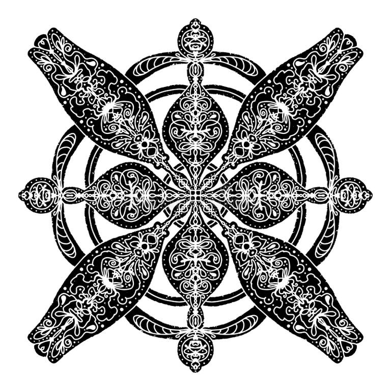 Vector Black Element for Design Stock Vector - Illustration of decoration, motif: 310794465