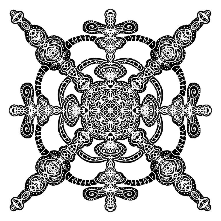 Vector Black Element for Design Stock Vector - Illustration of motif ...