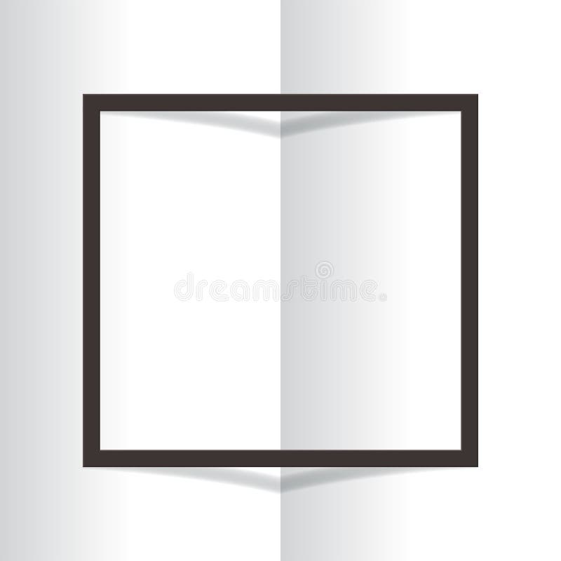 Vector Black Frame On Book Background. Postcard Or Greeting Card ...