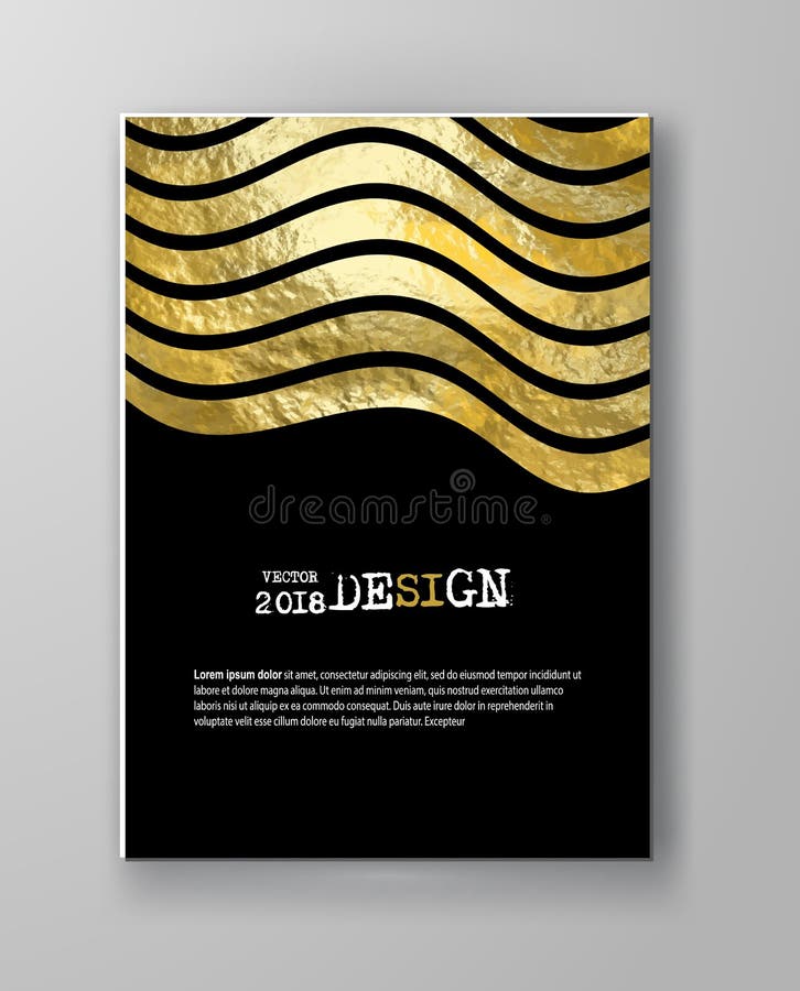 Vector Black and Gold Design Templates Stock Vector - Illustration of ...