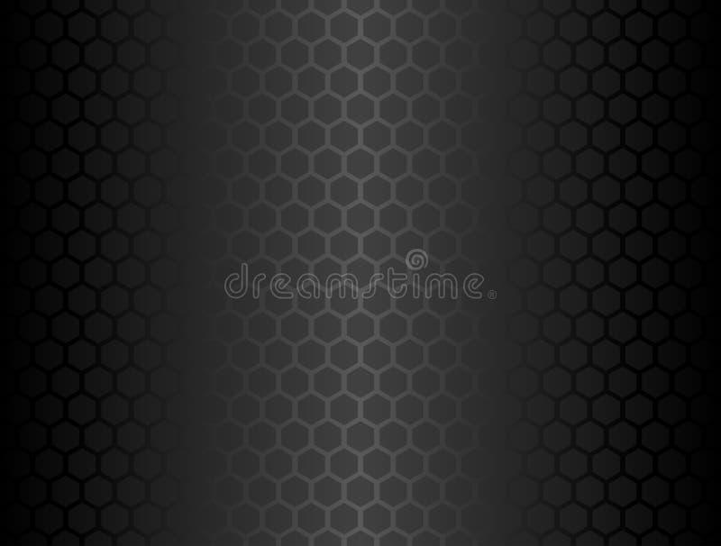 Vector Black Hex Pattern on Dark Background. Wallpaper Seamless Texture ...
