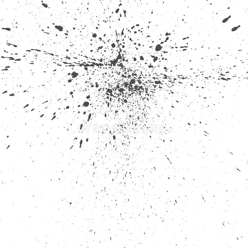 Vector Black Ink Drops Grunge Texture Stock Vector - Illustration of ...