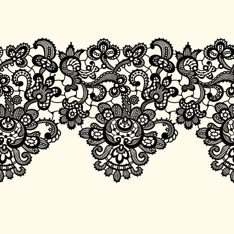 Seamless Lace Vector Lace Seamless Pattern.