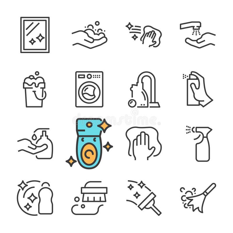 Clean Surface Icons Stock Illustrations – 1,230 Clean Surface Icons ...