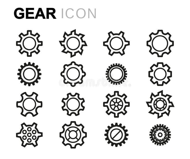 Set Line Gear with Package Box, Cardboard Traffic Symbol, Delivery ...