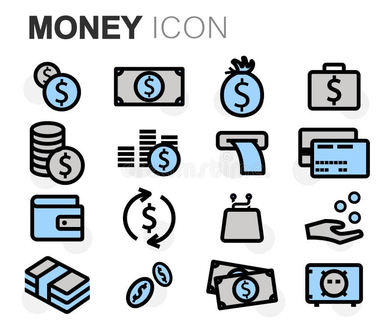 Line Money Icons Stock Illustrations – 56,339 Line Money Icons Stock ...