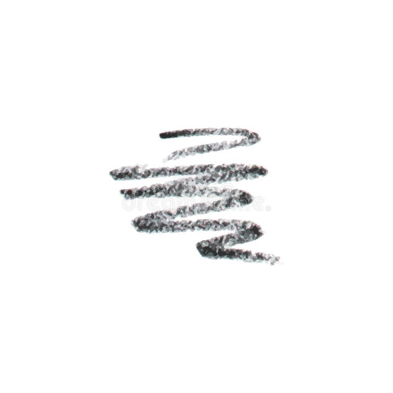 Vector Black Liner or Marker Texture Set Eye Pencil Stock Vector ...